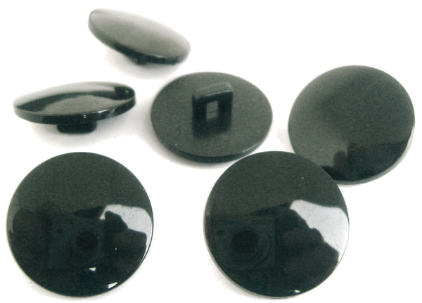 B16346 19mm Black High Gloss Nylon Shank Button – Ribbonmoon