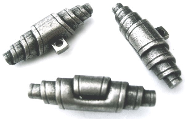 B4500 41mm Gun Metal Effect Gilded Poly Toggle Button on a Shank ...