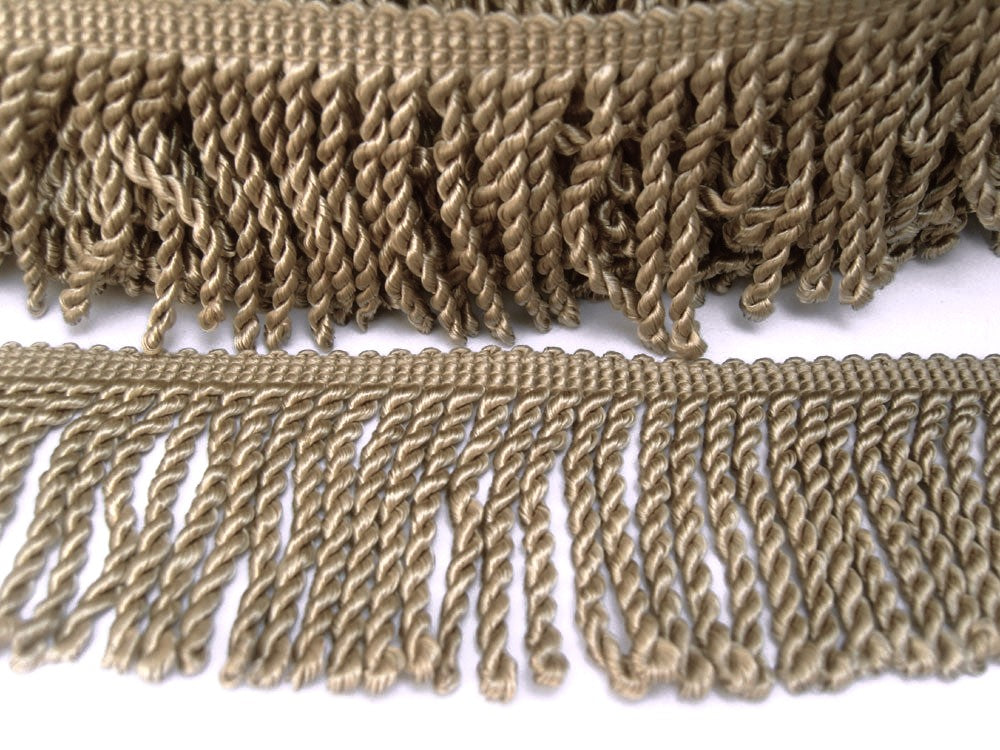 60mm Beige Satin Sheen Bullion Fringe – Ribbonmoon
