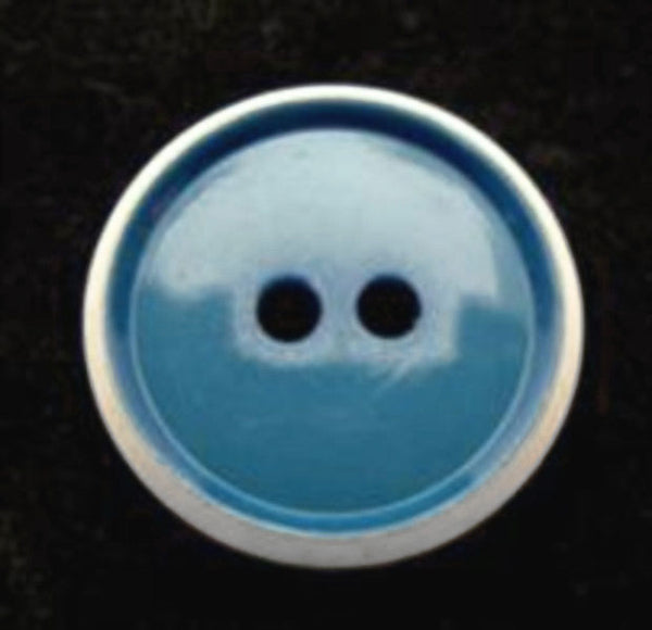 B10634L 19mm Deep Maya Blue-Natural High Gloss 2 Hole Button – Ribbonmoon