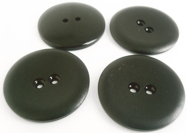 B14993 29mm Black Matted 2 Hole Button with a Concave Centre – Ribbonmoon