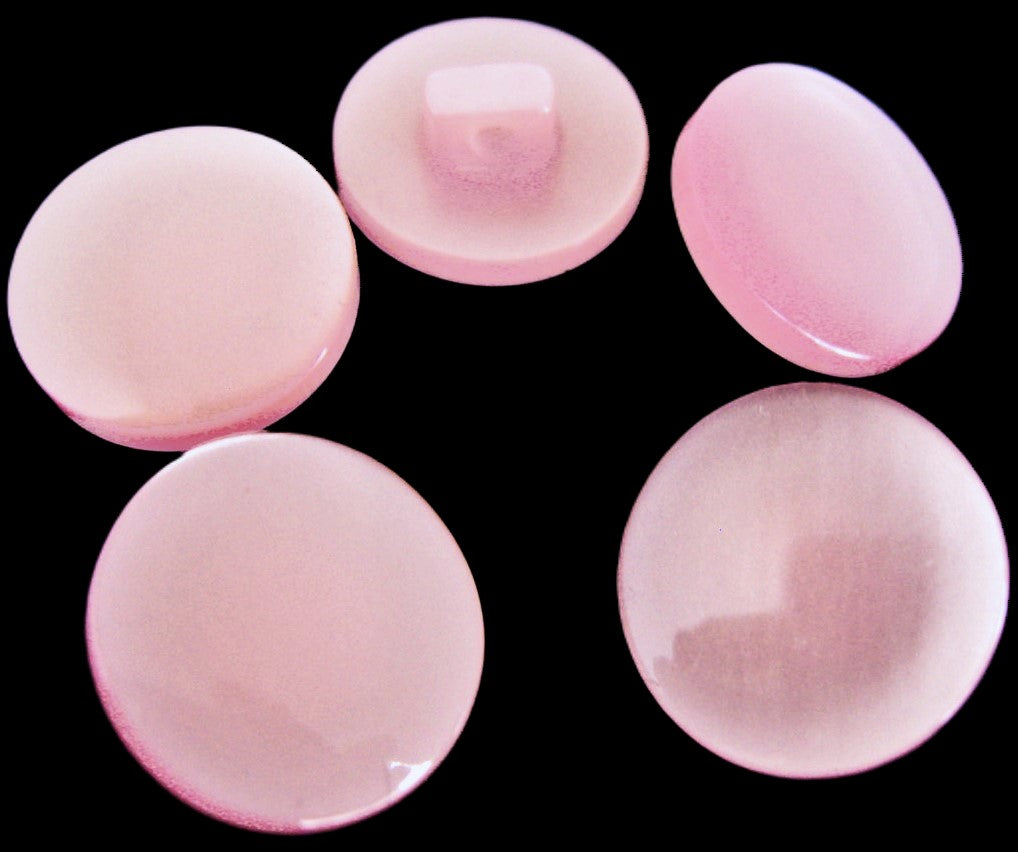 B18310 15mm Pale Pink Pearlised Polyester Shank Button – Ribbonmoon