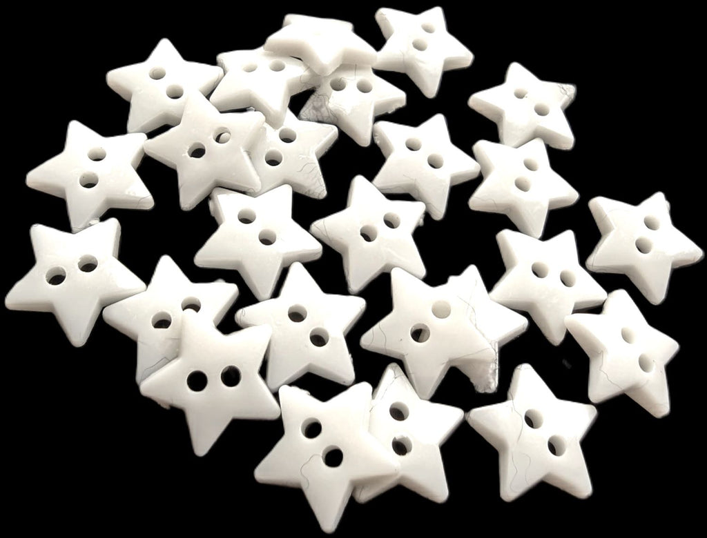 B18351 12mm Natural White Star Shaped Novelty 2 Hole Button – Ribbonmoon