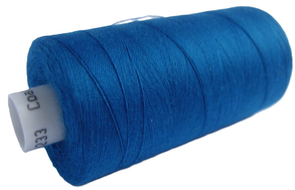 Pale Royal Blue 233 Coats Moon Sewing Thread | 1000yd Spun Polyester ...