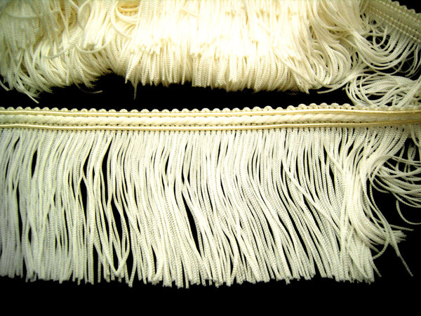FT1852 5cm Bridal White and Ivory Cut Fringe on a Corded Braid – Ribbonmoon