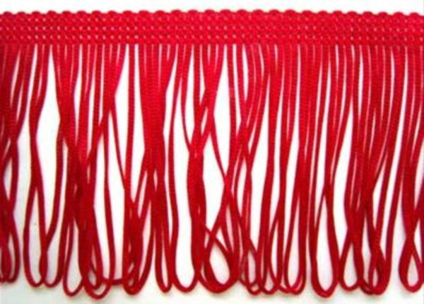 50mm Deep Red Looped Dress Fringe Trim – Ribbonmoon