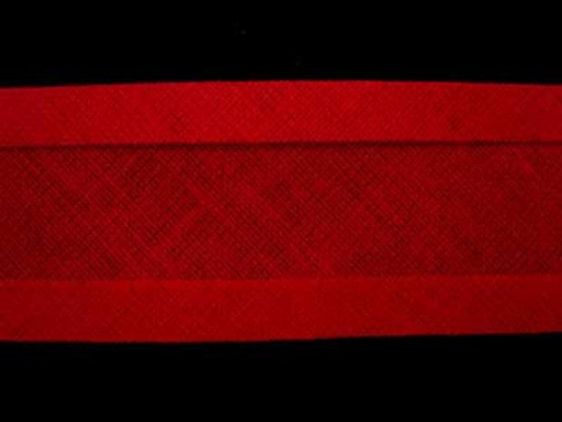 25mm Scarlet Red 100% Cotton Bias Binding Tape – Ribbonmoon