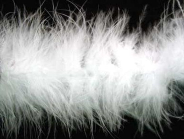 MARAB4 White Marabou String (Swansdown) Turkey Feather – Ribbonmoon