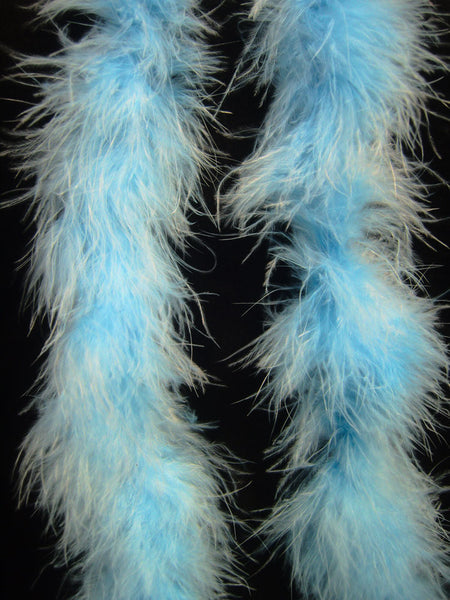 MARAB62 Mid Blue Marabou String (Swansdown). Turkey Feather – Ribbonmoon