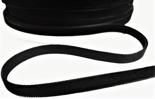 R9515 7mm Black Nylon Single Face Velvet Ribbon – Ribbonmoon