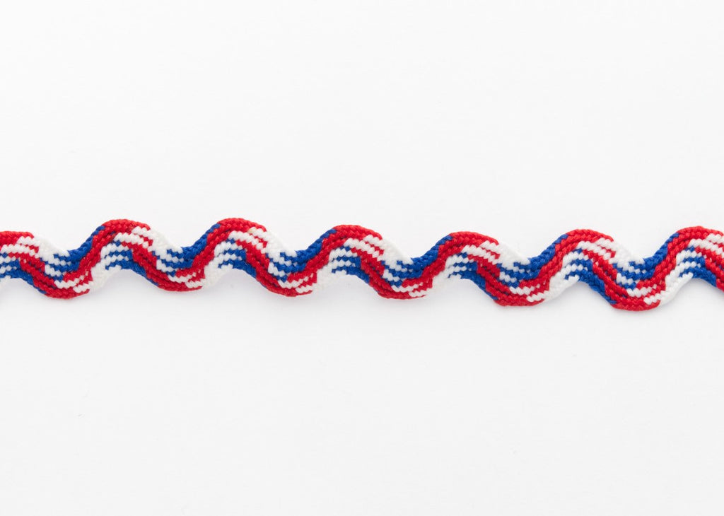 RIC24 9mm Red-White-Blue Ric Rac Braid Trimming – Ribbonmoon