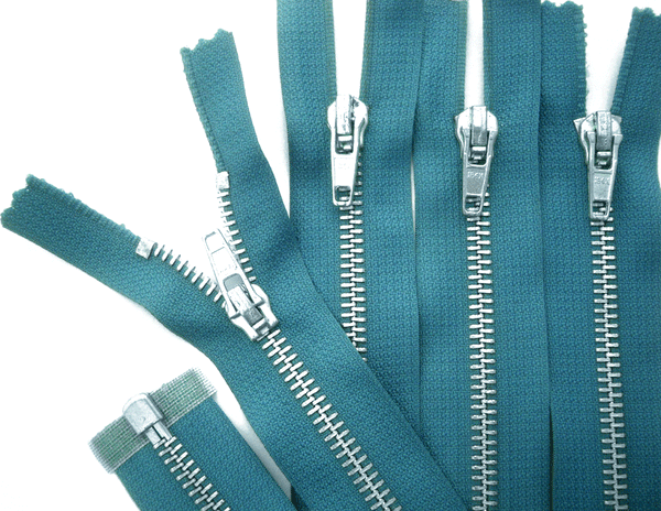 Z5200 66cm Blue No.5 Silver Metal Teeth Open End Zip – Ribbonmoon